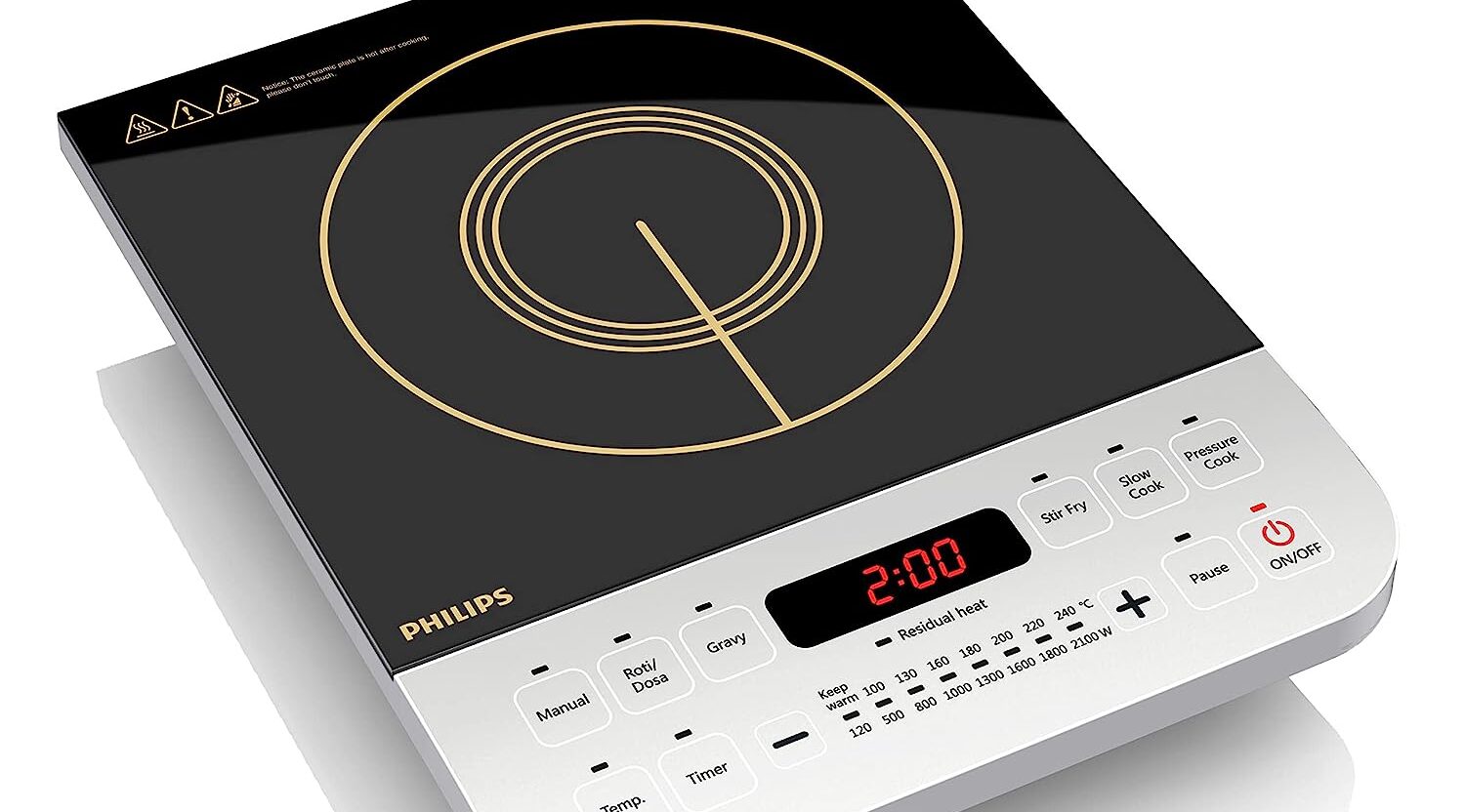 Philips Viva Collection HD4928/01 2100-Watt Induction Cooktop ...