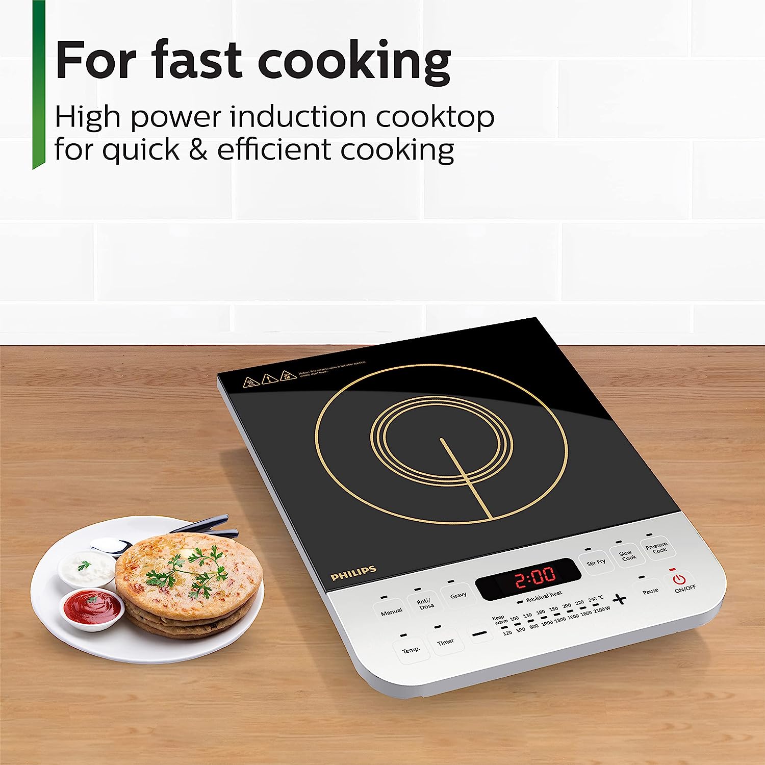 Philips Viva Collection HD4928/01 2100-Watt Induction Cooktop ...
